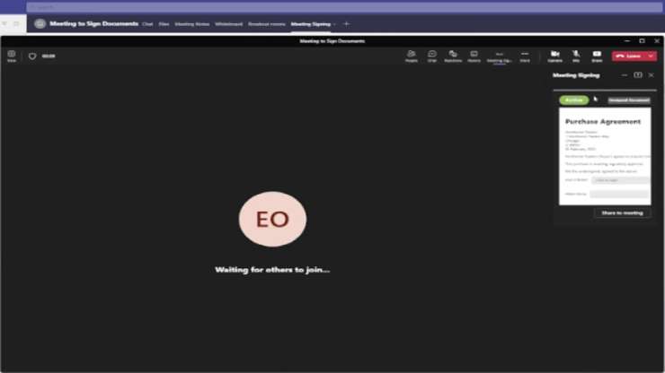 Microsoft Team to allow real-time document signing during the meetings ...