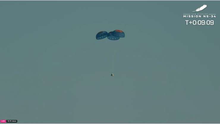 Blue Origin successfully launches NS-34 with Agra-born investor onboard: Sends six civilians to ...