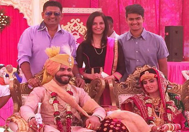 Cricketer Ravindra Jadeja tied the nuptial knot with Reeva Solanki