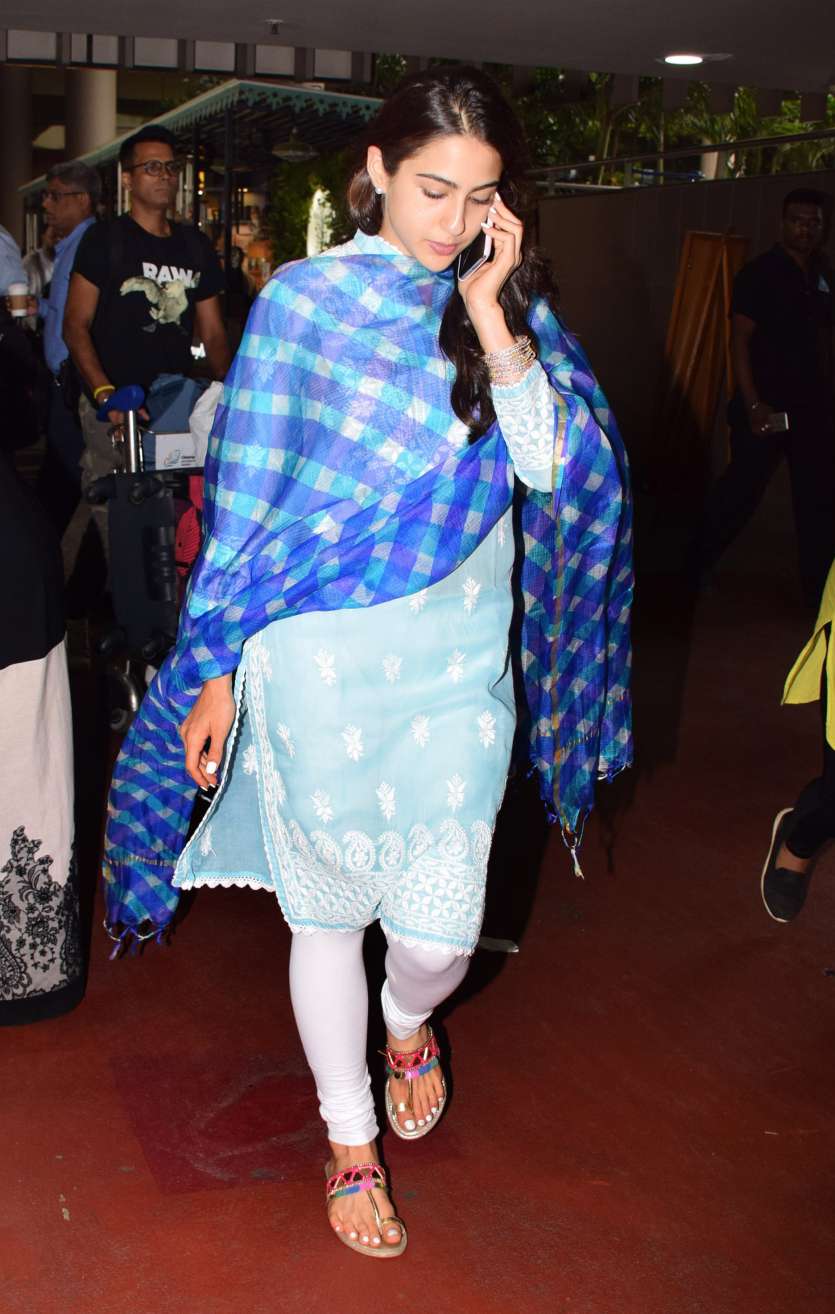 In Pics: Simmba girl Sara Ali Khan looks elegant in traditional suit