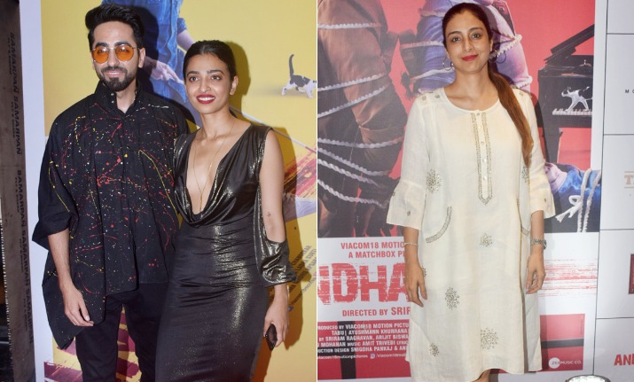 Ayushmann Khurrana, Radhika Apte, Tabu celebrate AndhaDhun success with ...