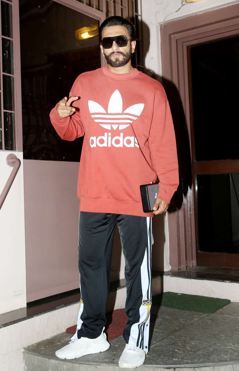 Bollywood's Gully Boy Ranveer Singh greets his fans outside recording ...