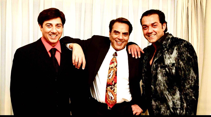 Rare and unseen pictures of Sunny Deol who has joined BJP and father Dharmendra together, lok ...