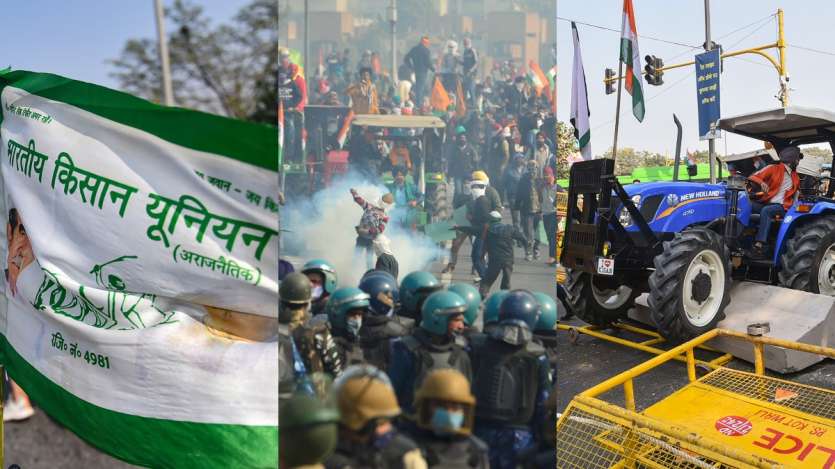 Farmers tractor rally protests reach Red Fort on Republic Day | IN PICS