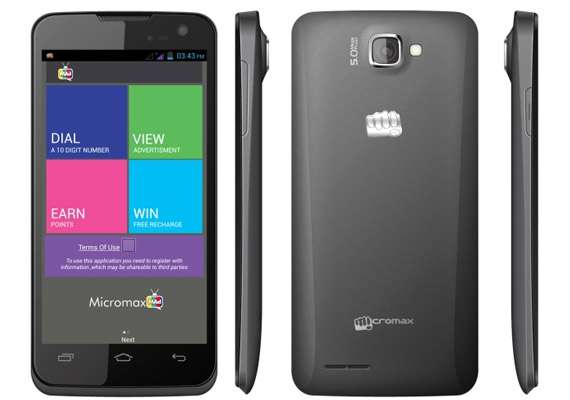Micromax finally launches Android smartphone that pays buyers to watch ...