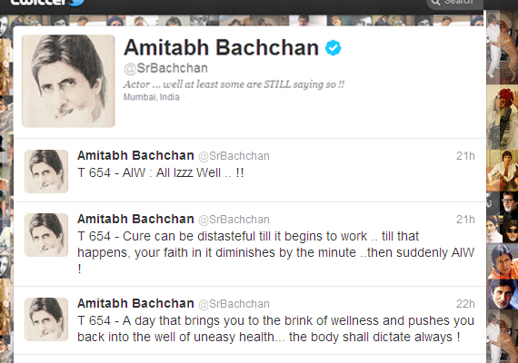 Big B Tweets 'All Is Well' | Bollywood News – India TV