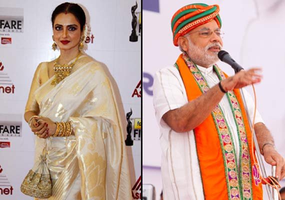 Rekha and PM Modi named hottest Indian vegetarian celebs | Bollywood ...