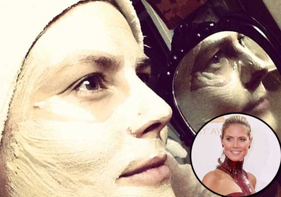 Mud mask - Heidi Klum's after X-mas beauty treatment | Lifestyle News ...