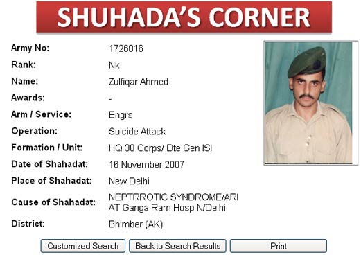 ISI Man Who Died In Delhi Is Martyr On Pak Army Website | World - India ...