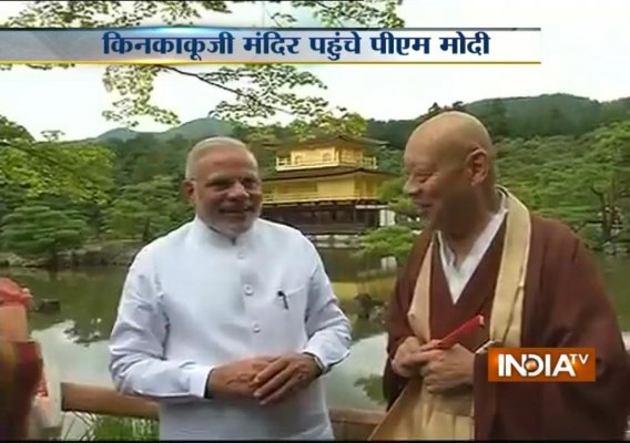 Narendra Modi greets Buddhist head monk says, I am Modi, you are Mori ...