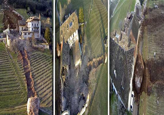 Watch: Boulder nearly wipes out Italian farmhouse | World News – India TV