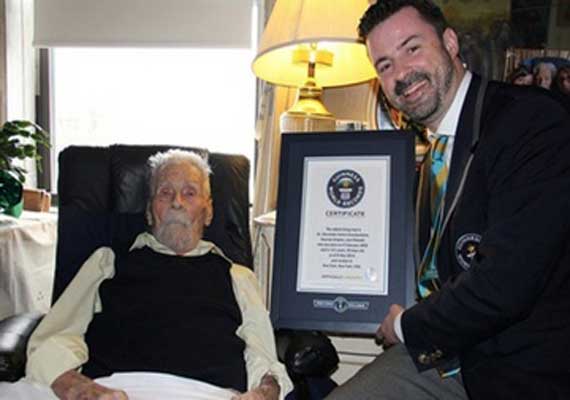 111-year-old US parapsychologist Alexander Imich crowned world's oldest ...