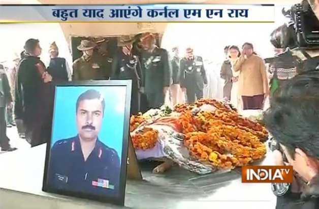 Colonel M N Rai's last rites performed | India News – India TV