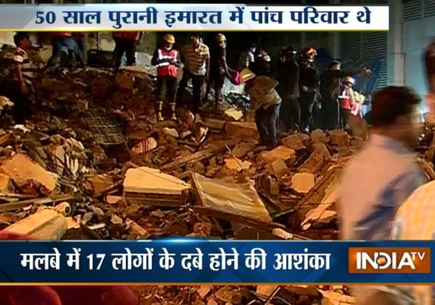 Three storey building collapses in Thane | India News – India TV