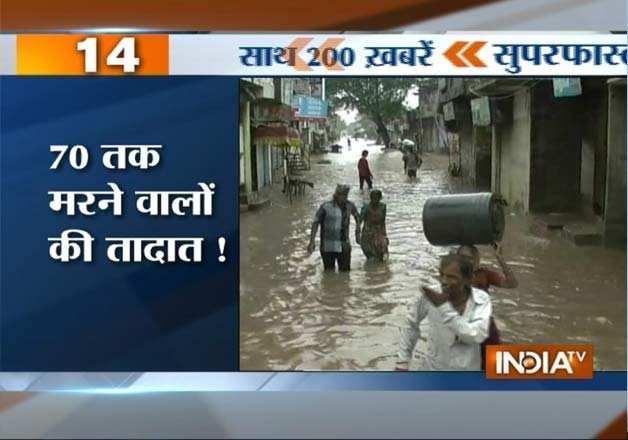 Death toll rises to 70 in Gujarat due to heavy rains, flooding- indiaTv ...