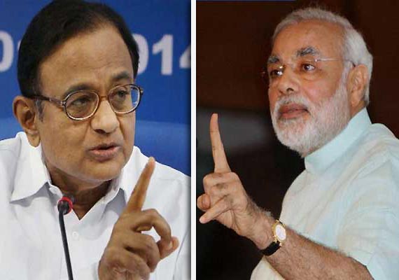 Modi alleges distribution of watches with Chidambaram's pics | India ...