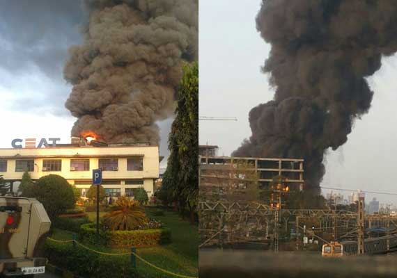 Several lakhs worth goods gutted in Ceat factory fire – India TV