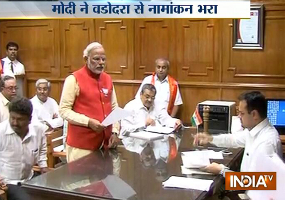 In Pics: Modi files nomination papers in Vadodara | National News ...