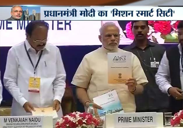PM Modi launches Smart Cities Mission for urban development | India TV ...