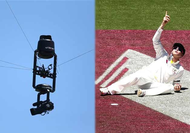 Aerial TV camera causes concern in Australia-India 4th test | Cricket ...