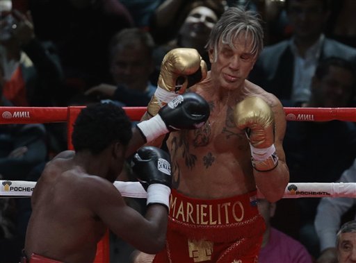 Mickey Rourke wins exhibition bout in Moscow | Other News – India TV