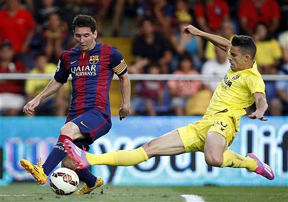 Liga BBVA:Lionel Messi injures leg muscle in Barcelona win | Soccer ...