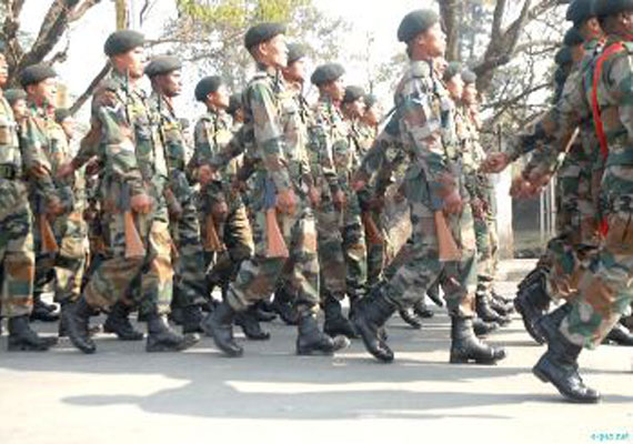 Army Flag March In Kokrajhar India News India Tv
