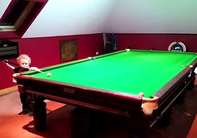 3 year old Irish toddler snooker video goes viral | IndiaTV News ...