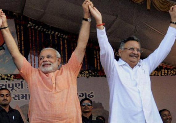 Chattisgarh CM Raman Singh calls on Modi | India News – India TV Chattisgarh CM Raman Singh calls on Modi | India News – India TV
