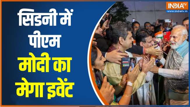 Pm Modi in Sydney: Pm Modi gets rousing welcome from Indian diaspora
