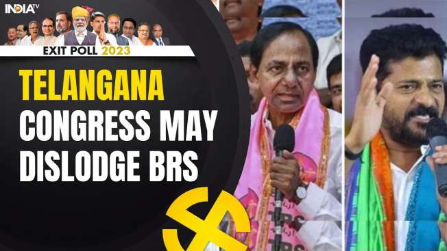 Telangana Exit Poll Results 2023: Congress may dislodge BRS in Telangana Telangana Exit Poll Results 2023: Congress may dislodge BRS in Telangana