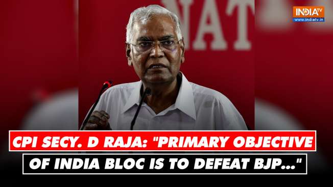 CPI Secy. D Raja Lashes Out At BJP, Says Primary Objective Of INDIA ...