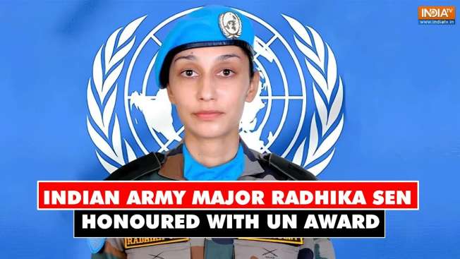 Major Radhika Sen receives UN Military Gender Advocate of the year award