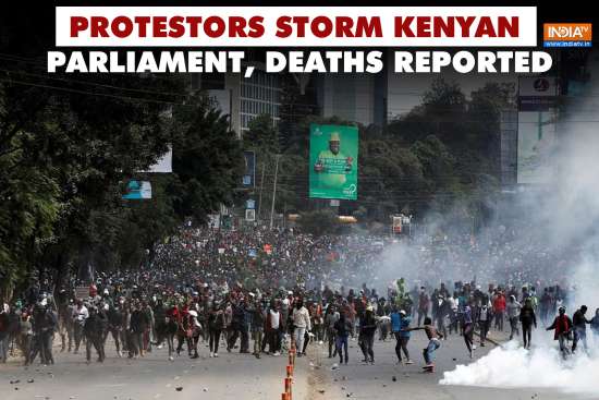 Kenya Unrest: Thousands storm Kenyan parliament, breaking windows and furniture