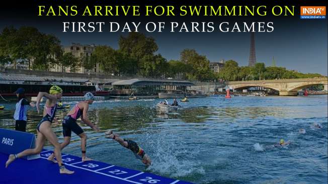 Paris Olympics 2024: Delighted fans defy rain and arrive for swimming ...