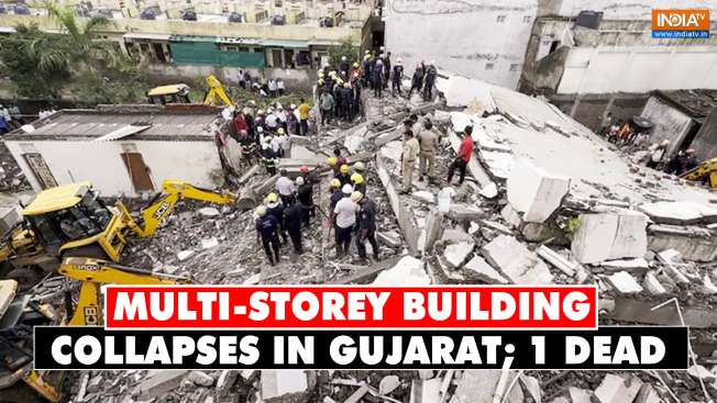 Building Collapsed In Gujarat: 1 dead, Multi-storey building collapses ...