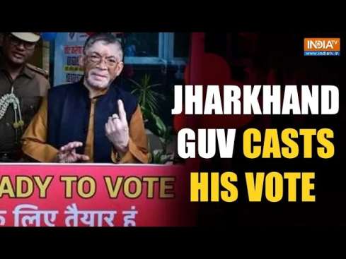 Jharkhand Assembly Election: Governor Santosh Gangwar Casts His Vote In ...